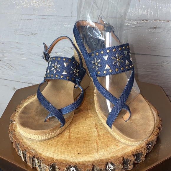 Style & Co. | Shoes | Cute Denim Strap Sandals | Poshmark